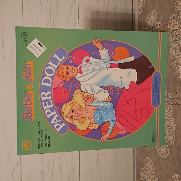 Vintage | Toys | Vintage 984 Mattel Barbie Ken Paper Doll Book | Poshmark